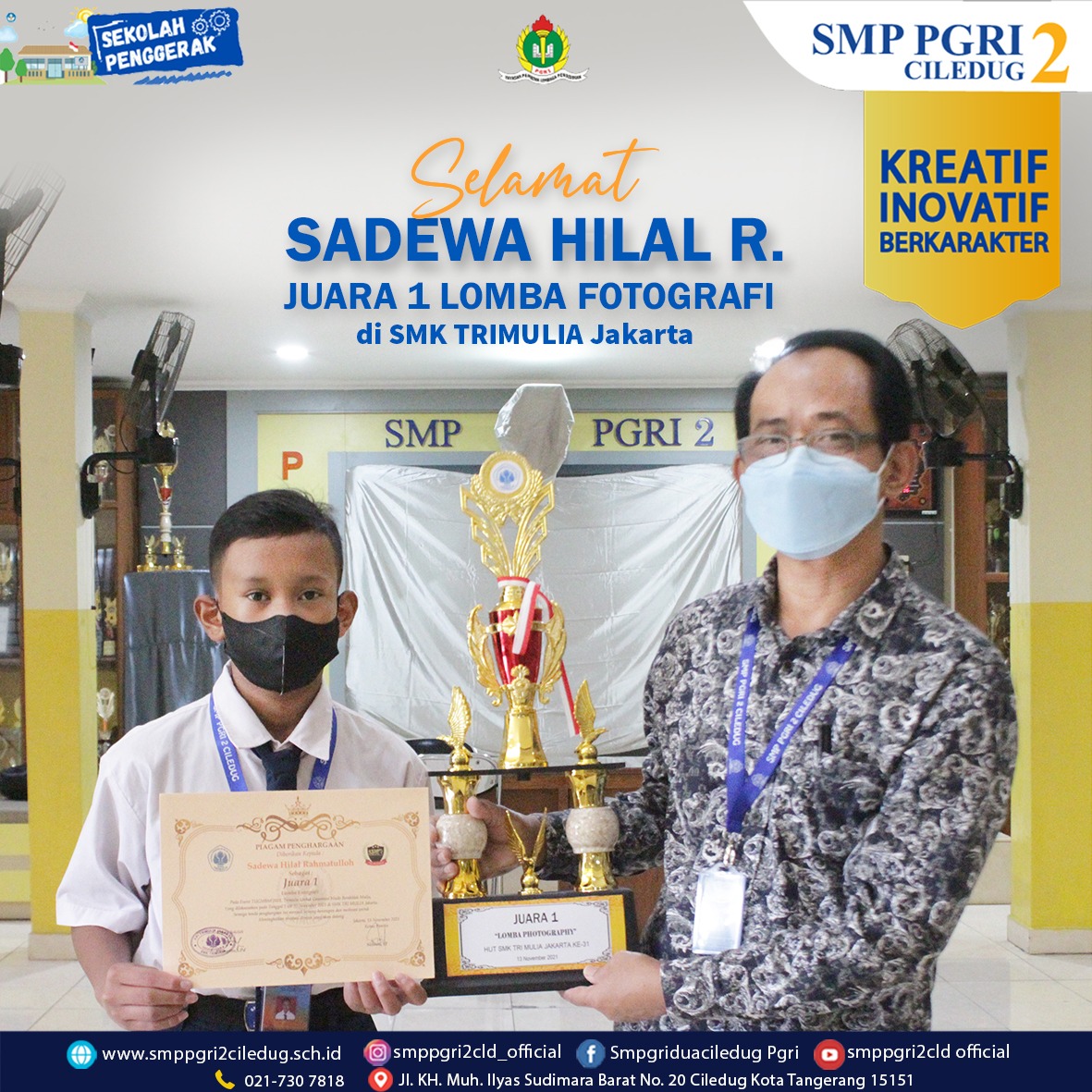 Penghargaan Kepada Pemenang Lomba Video Creative dan Photography – SMP ...