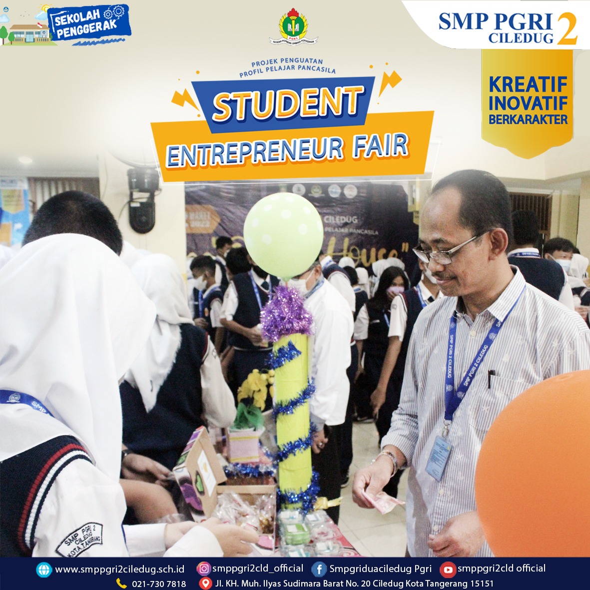Projek “Student Entrepreneur Fair” – SMP PGRI 2 Ciledug